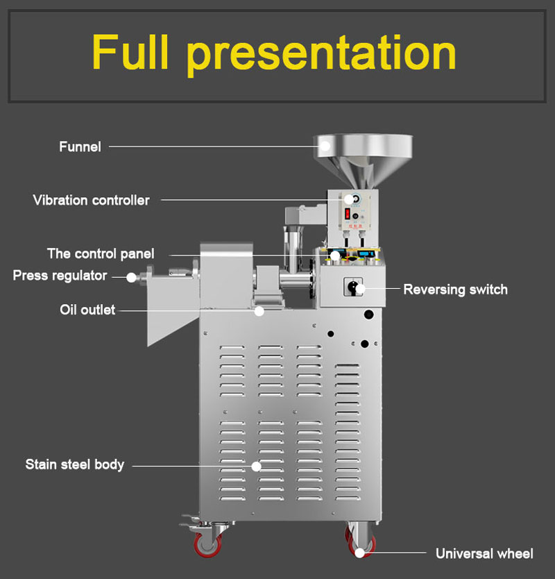 Mini commercial oil press machine,Automatic/cold/hot press oil ...